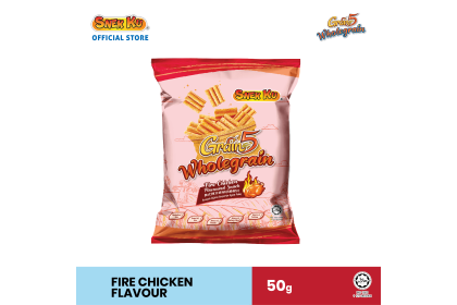Snek Ku Grain5 Wholegrain Fire Chicken Flavoured Snacks (50g) [EXP ...