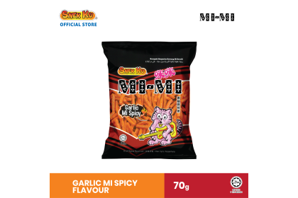 Snek Ku Mimi Garlic Mi Spicy Flavoured Snacks (70g) [EXP: AUG 2025]